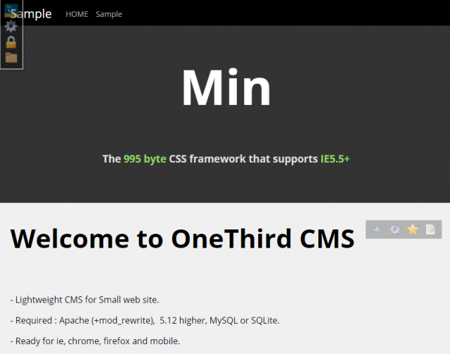 Min CSS | OneThird CMS